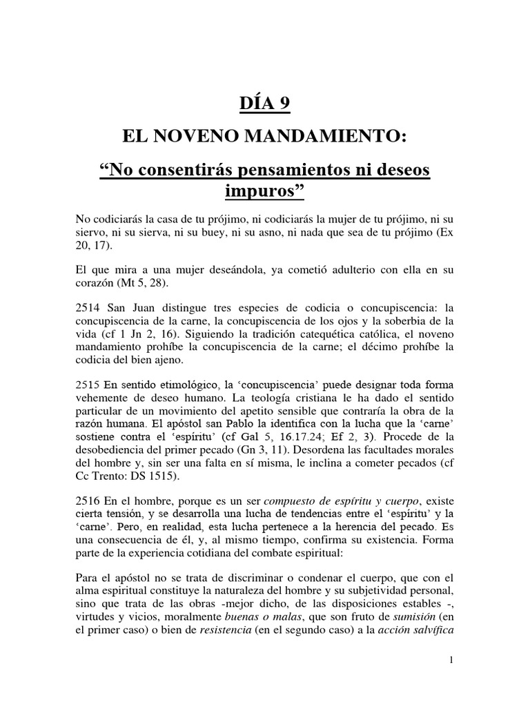 9-Noveno Mandamiento | PDF
