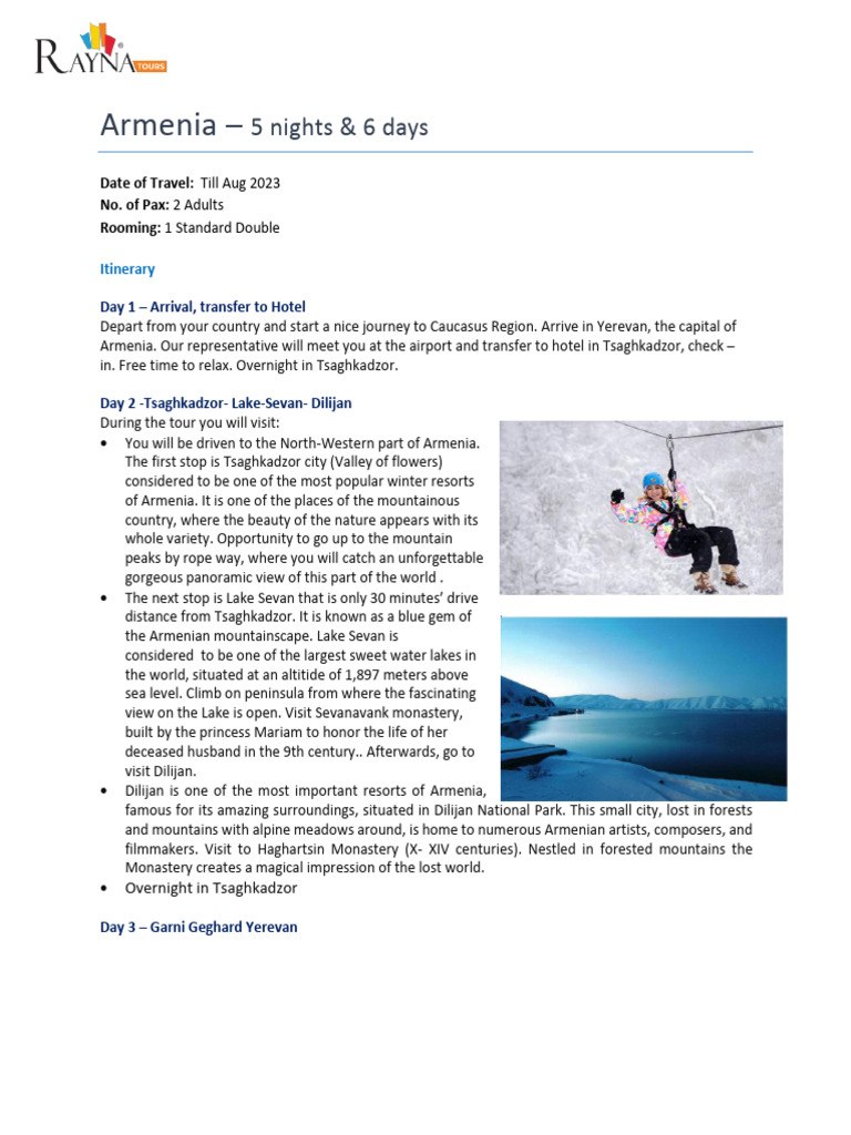 Armenia Package | PDF