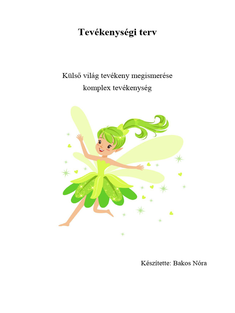 Tevékenységi Terv | PDF