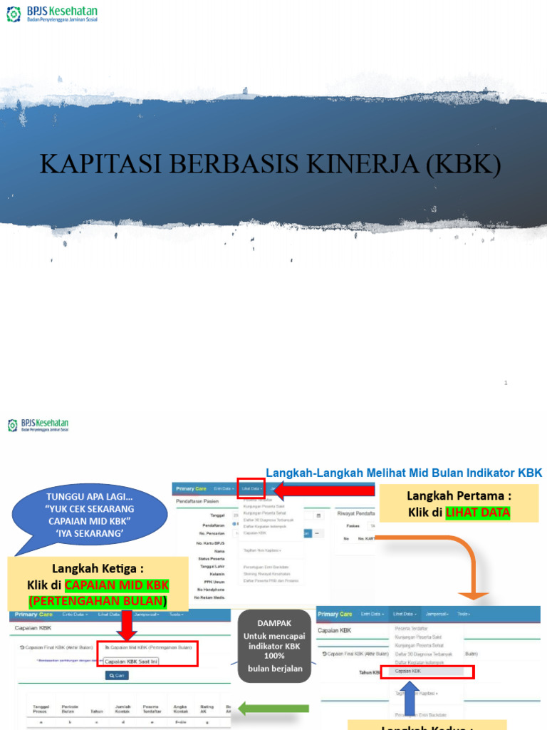 Kapitasi Berbasis Kinerja (KBK) | PDF