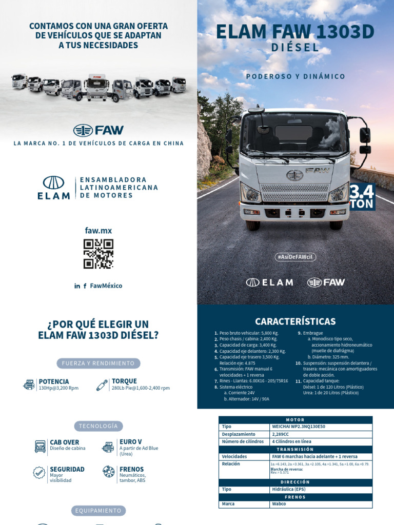 03 Ficha Técnica ELAM FAW 1303D | PDF