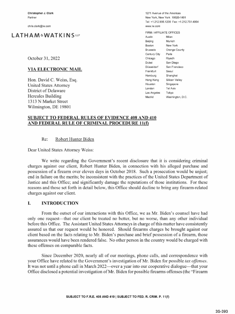 Oct 31 2022 Letter Hunter | PDF