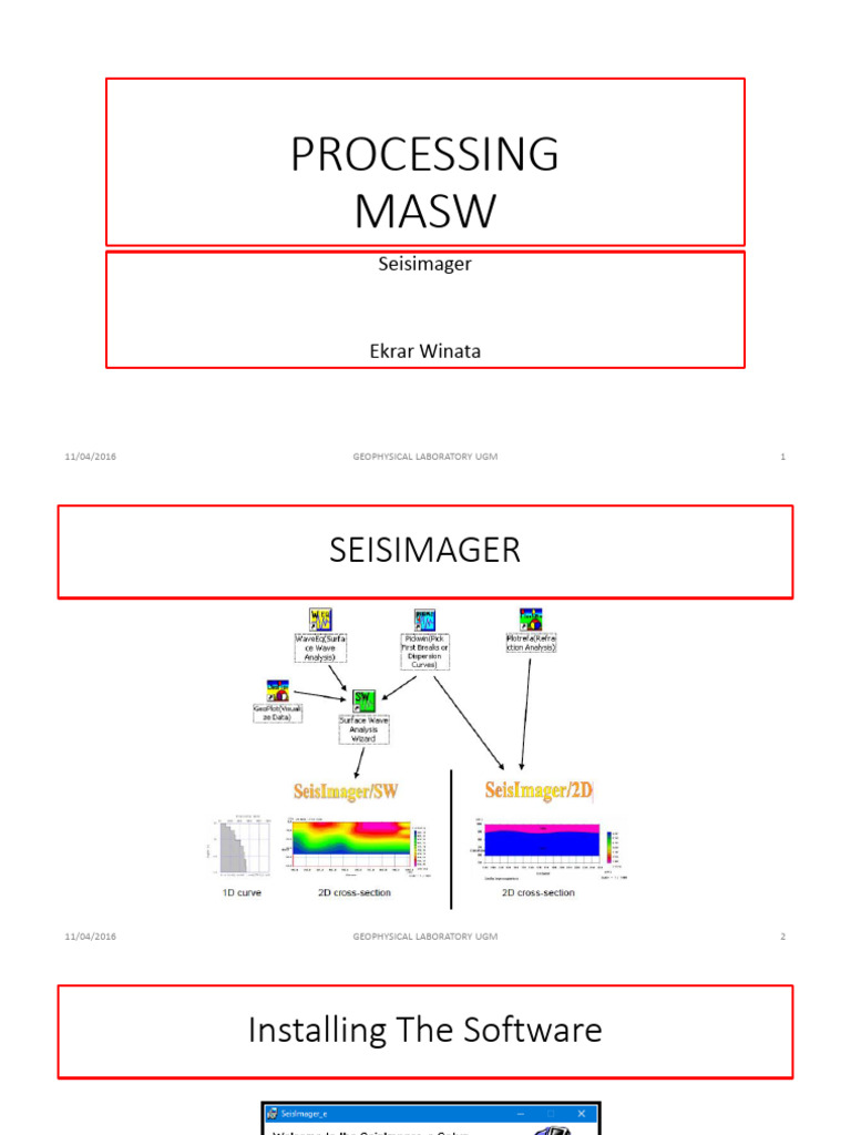 Sesi Processing Masw | PDF | Phase (Waves) | Amplitude
