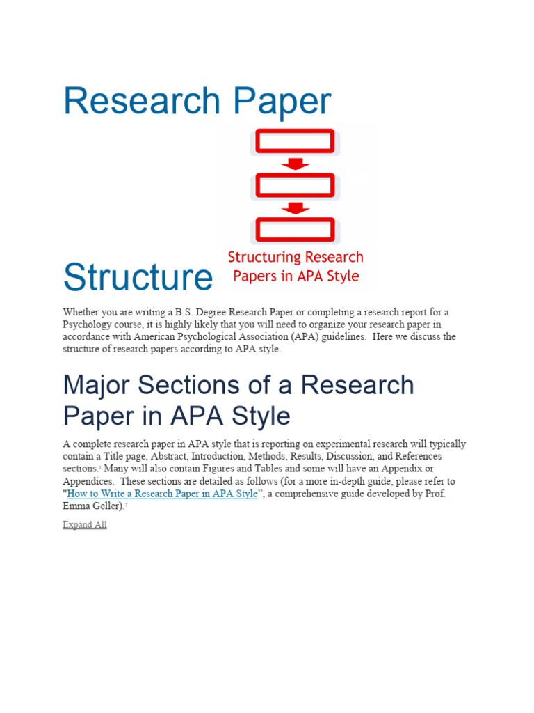 Research Paper Structure | PDF