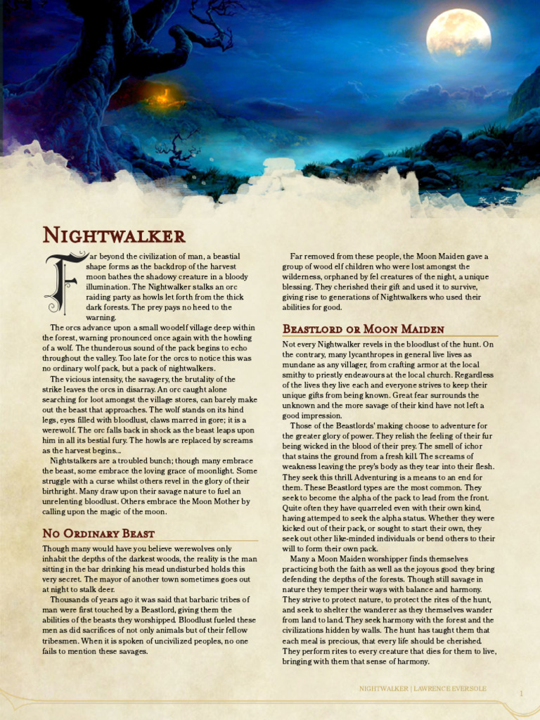 Nightwalker | PDF | Werewolves