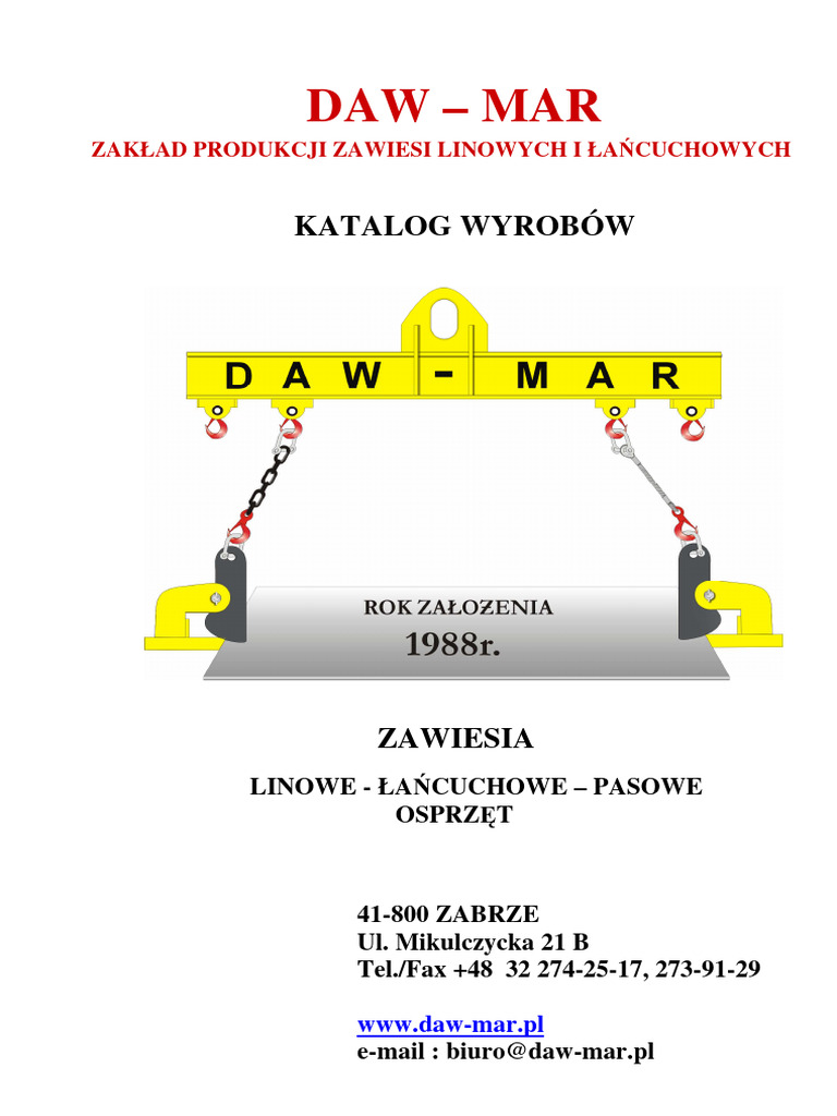 DAW MAR Zawiesia | PDF