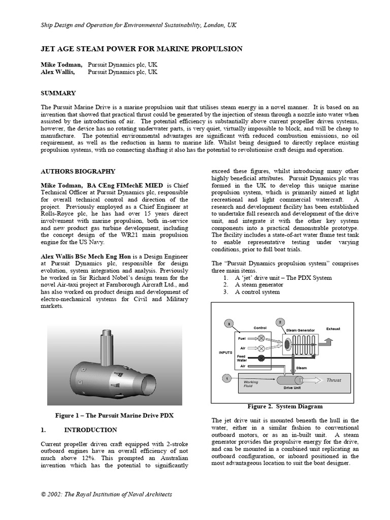 Jet Steam Underwater Engine | PDF
