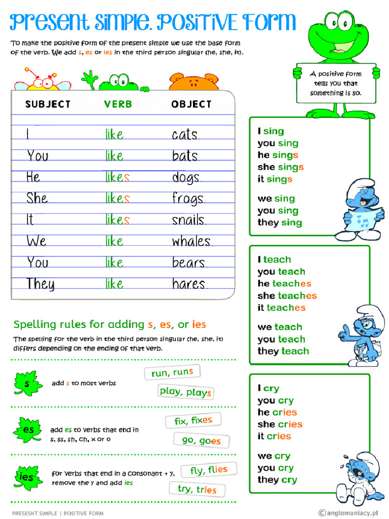 Present Simple Worksheets | PDF