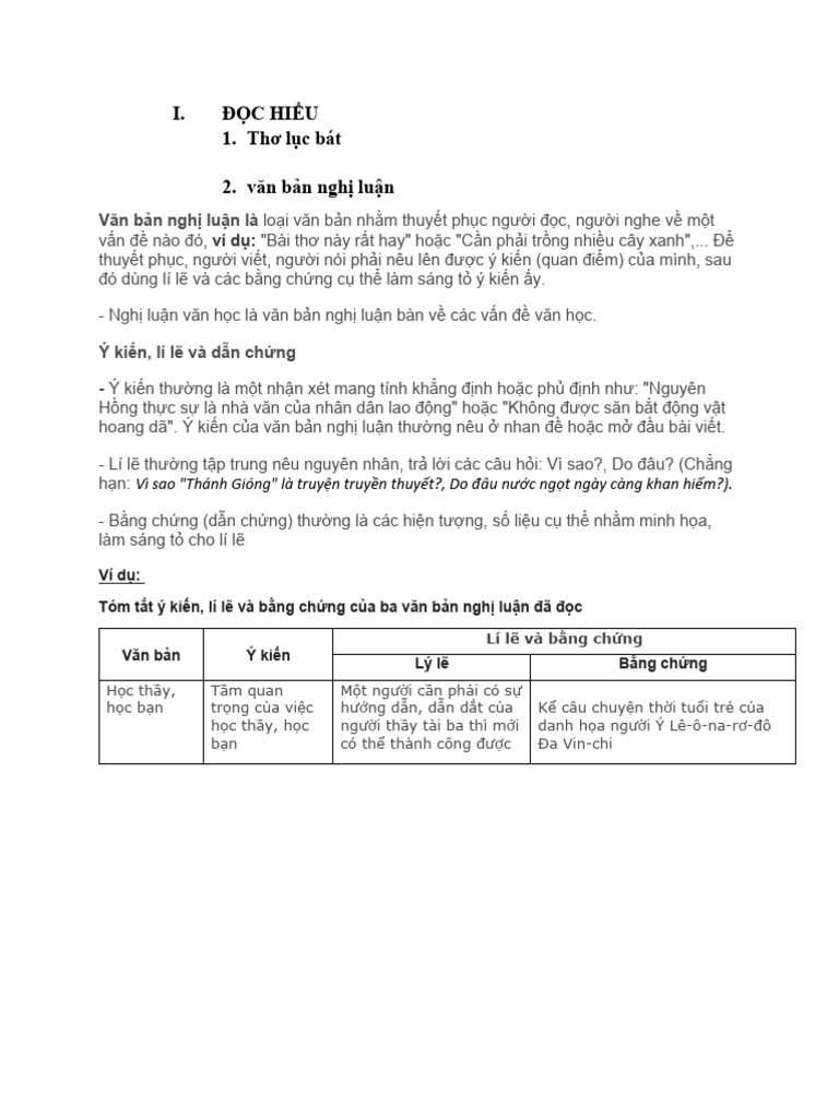 Soan de Cuong Van Hki Lop 6 | PDF