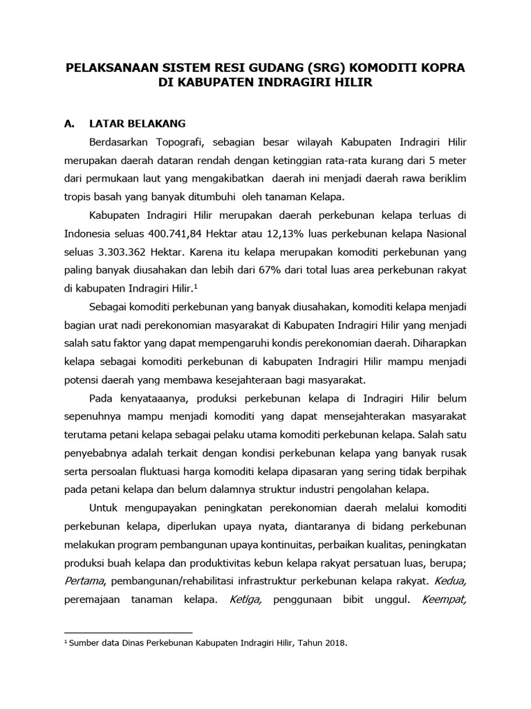 Pelaksanaan Sistem Resi Gudang | PDF