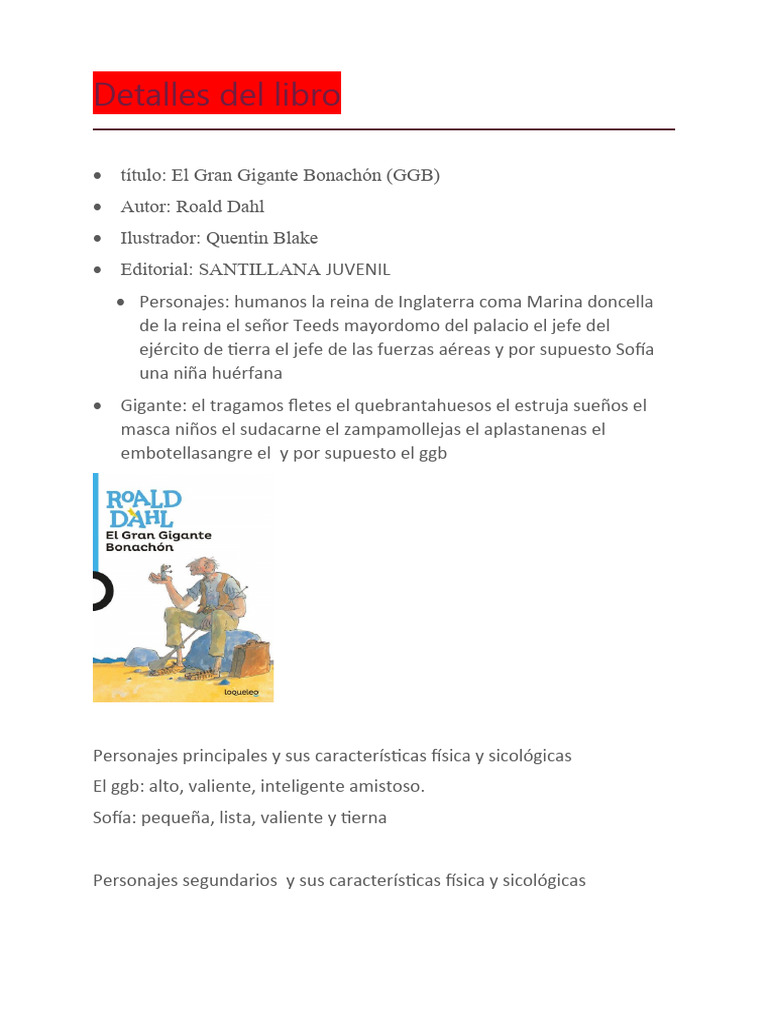 Detalles Del Libro | PDF