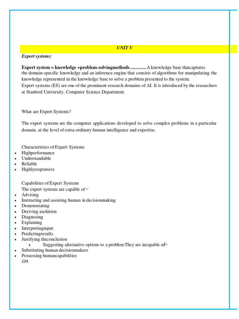 Role of Knowledge Base in Expert Systems | PDF | Knowledge ...