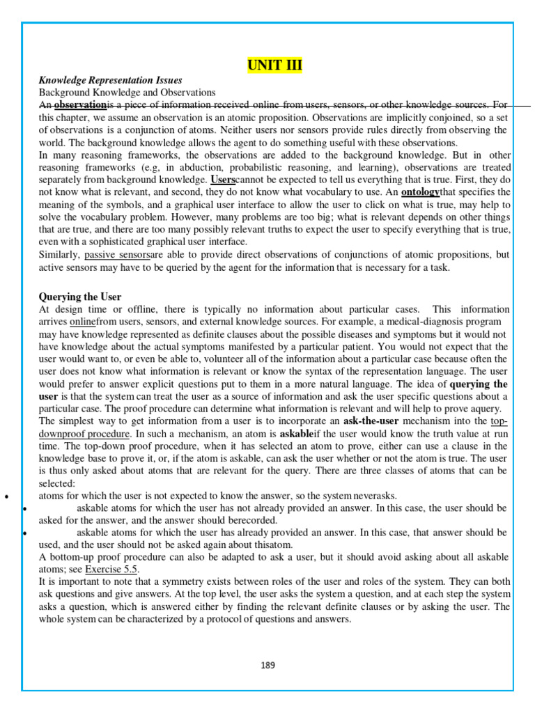 Knowledge Representation & User Querying | PDF