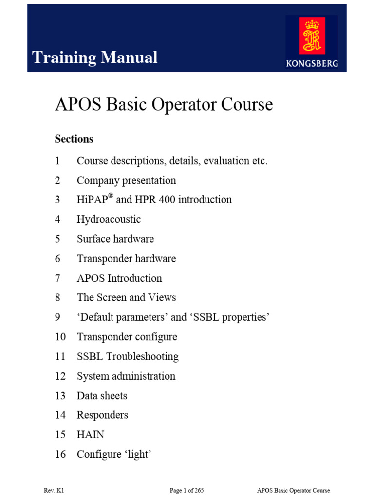 APOS Basic Course | PDF