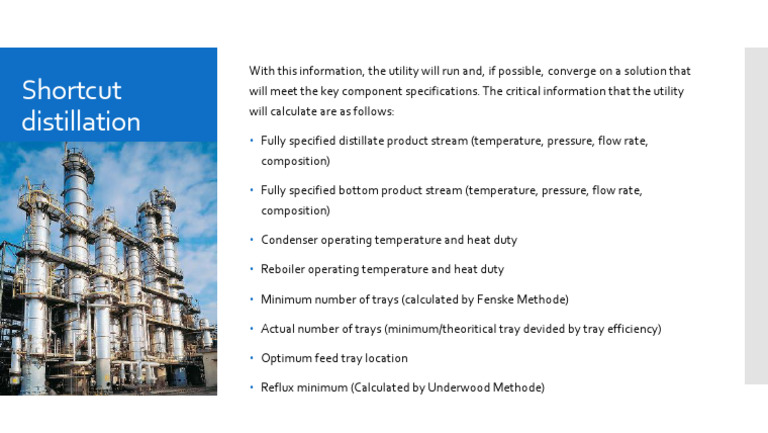 Distillation Process Optimization | PDF