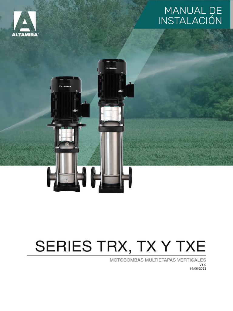 1 Manual de Usuario Bomba Triplex | PDF | Bomba | Amoníaco