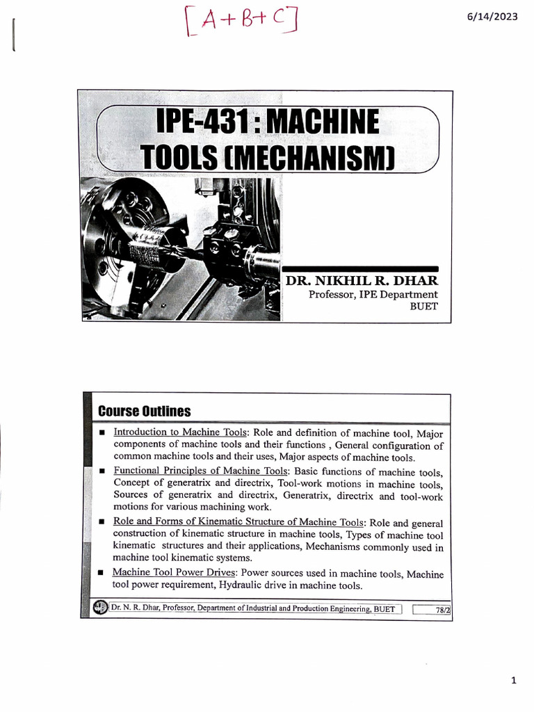 Lecture 1 - From Orpi | PDF | Industrial Processes | Metalworking