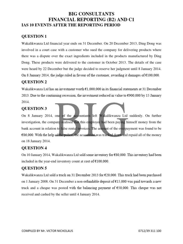 Ias 10 QN | PDF