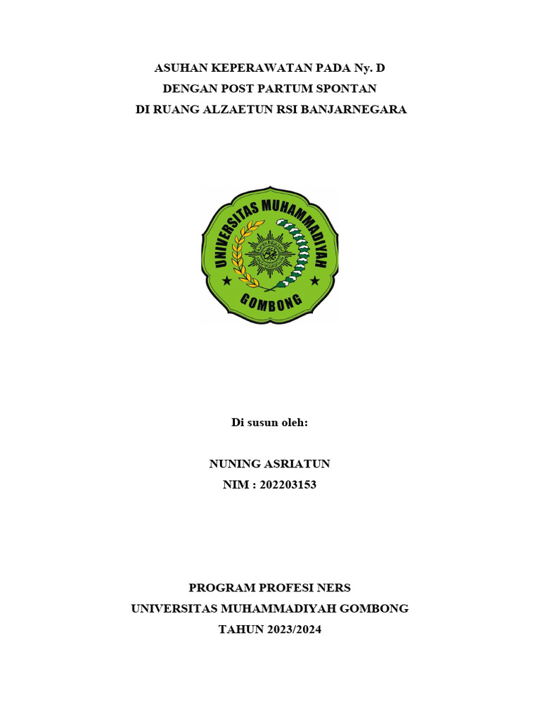 LP Askep PP Spontan | PDF