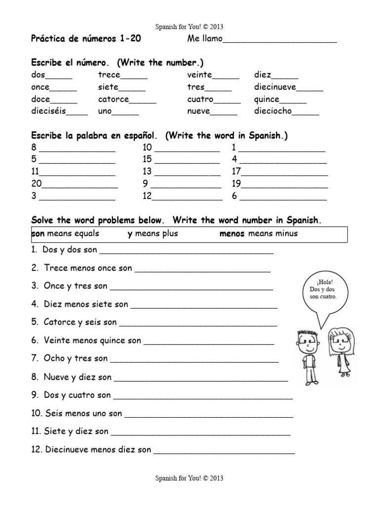 Practica de Numeros | PDF