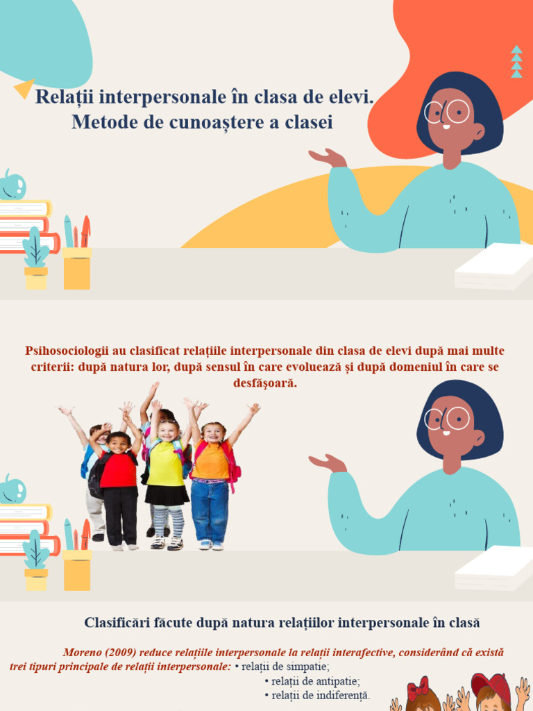 Relații Interpersonale Metode de Cunoaștere A Clasei de Elevi | PDF