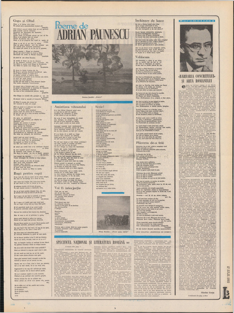 Luceafarul 1982 02-1656967713 Pages19-19 | PDF