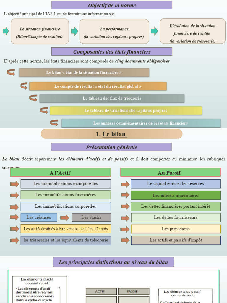 Ias 1 | PDF | Bilan comptable | Capitaux propres
