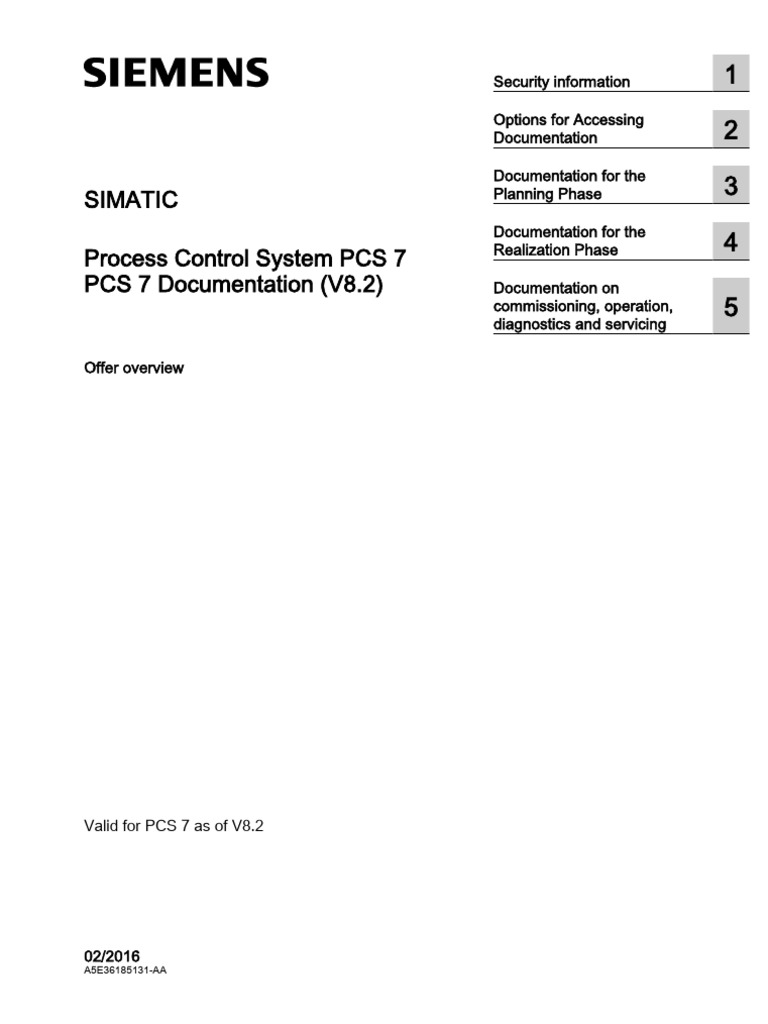 PCS 7 - Documentation | PDF