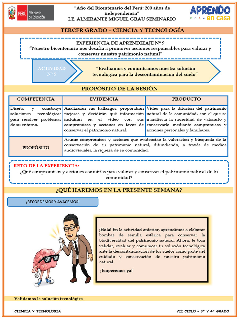 (3y4) 9 Actividad de Cyt #05 | PDF | Arte