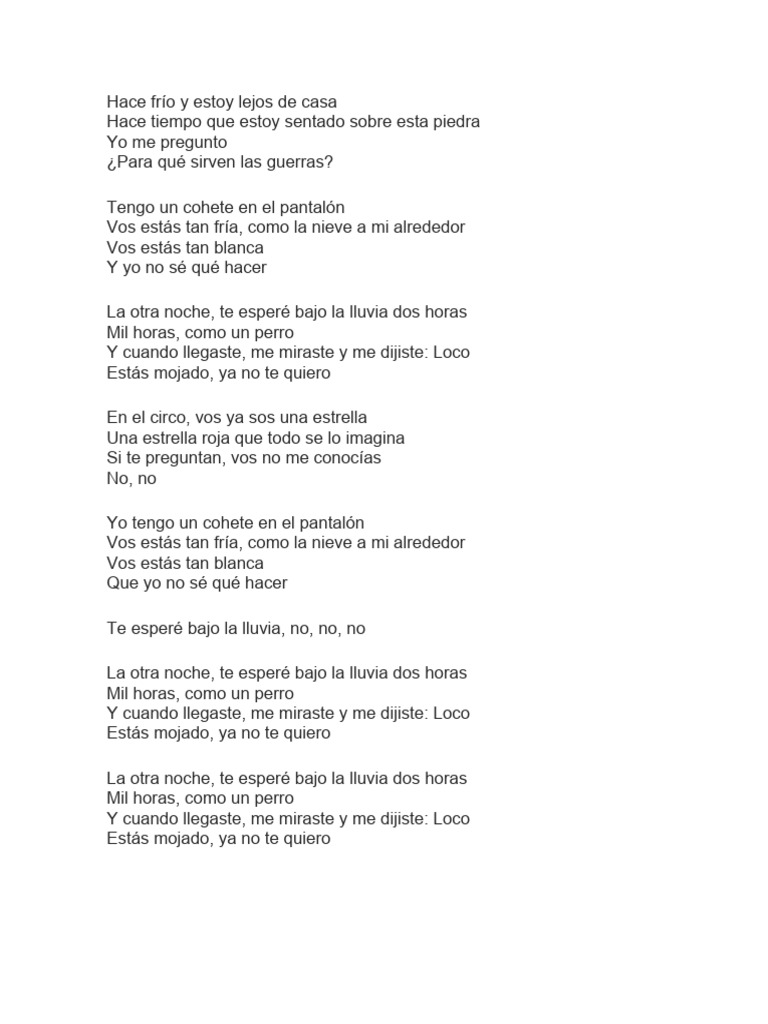 Hace Frío y Estoy Lejos de Casa | PDF