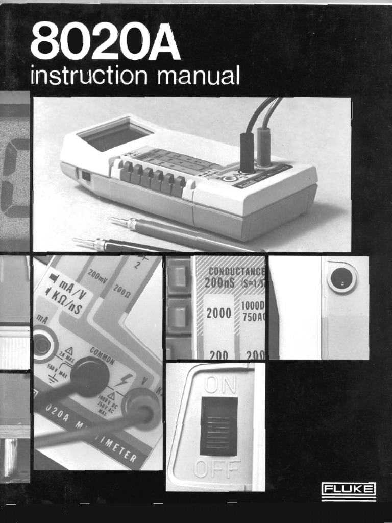 FLUKE 8020A Instruction Manual 1977-04 | PDF