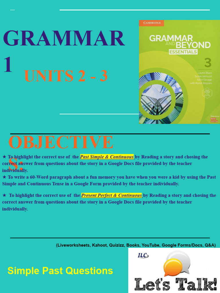 GRAMMAR 1 - Past Simple & Continuous | PDF | Linguistics