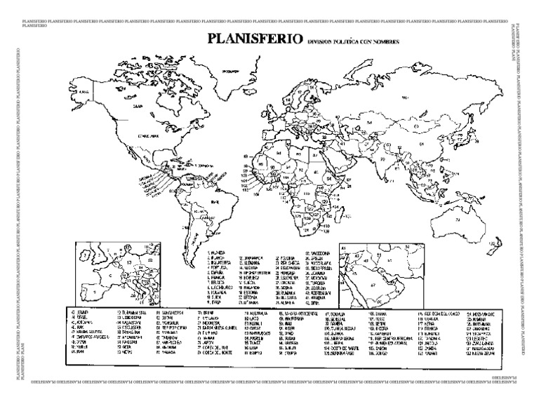 Planisferio Con Nombres | PDF
