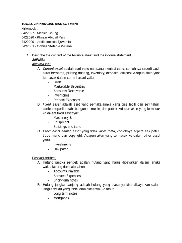 Tugas 2 Financial Management | PDF