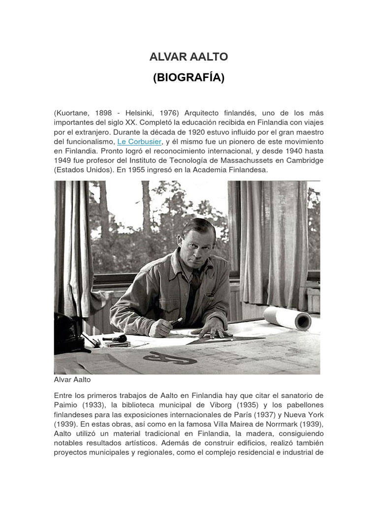 Alvar Aalto | PDF