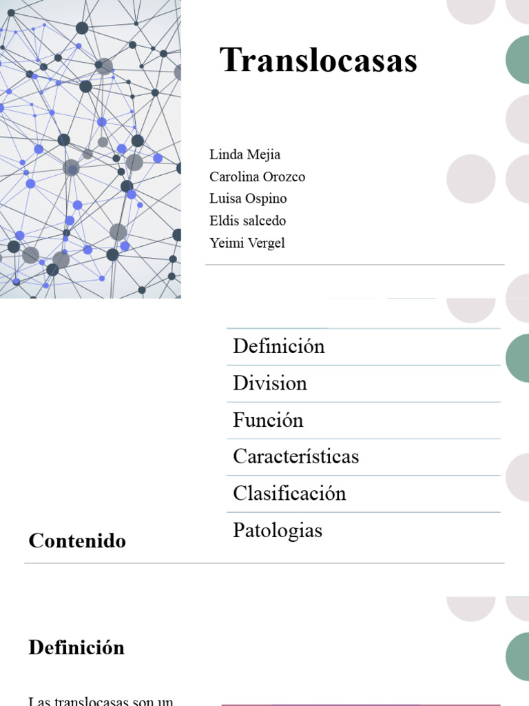 Presentación Translocasas | PDF