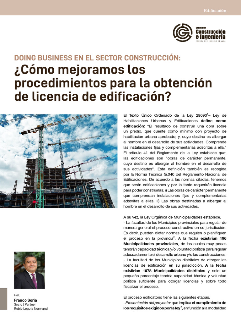 Mejora de Licencias de Edificación | PDF | Derecho