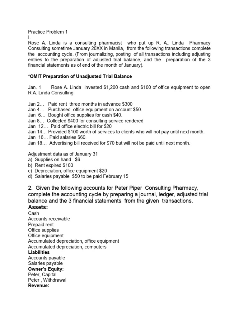 Practice Problem 1 | PDF Practice Problem 1 | PDF