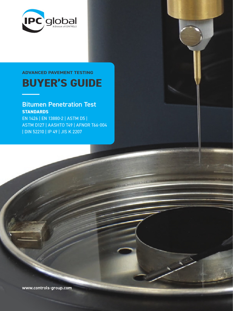 Buyer's Guide - Bitumen Penetration Test | PDF