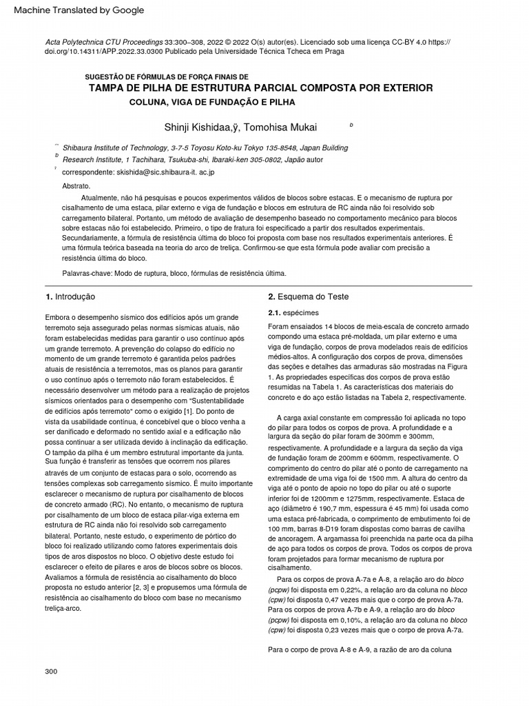Suggestion of Ultimate Strength Formulas of Partial Frame Pile Cap ...