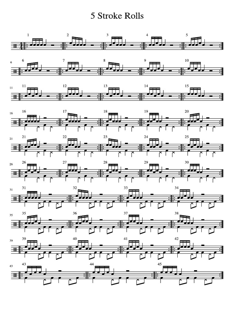 5 Stroke Rolls | PDF