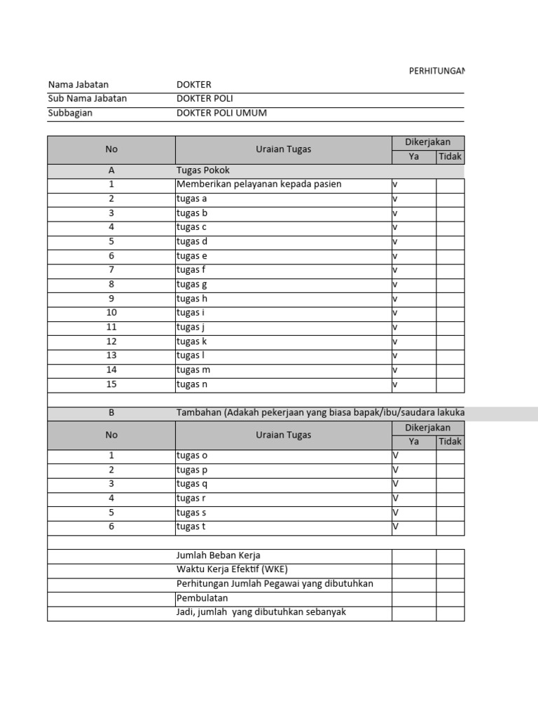 Contoh Perhitungan Abk | PDF