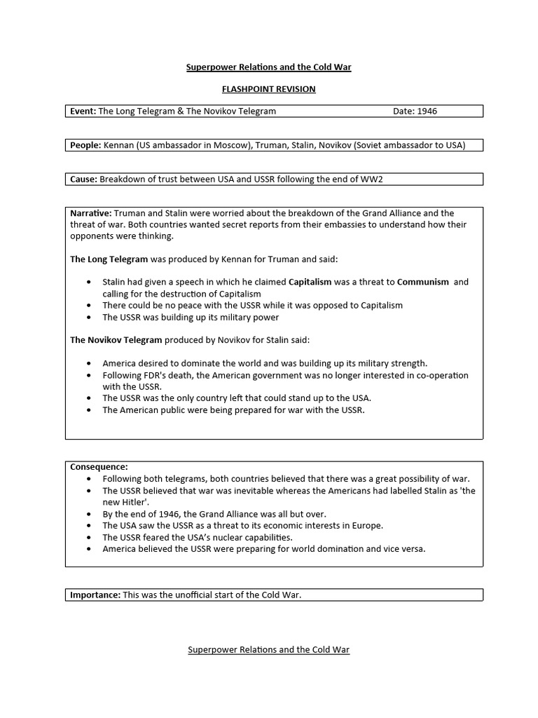 Nov and Long Telegram Revsion Card.123423431 | PDF | Soviet Union ...