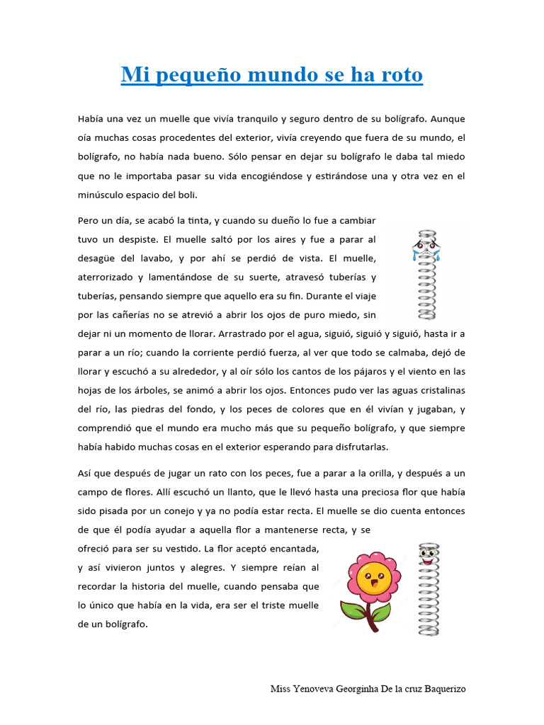 Mi Pequeño Mundo Se Ha Roto | PDF