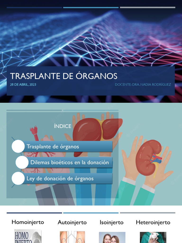 Trasplante de Órganos | PDF