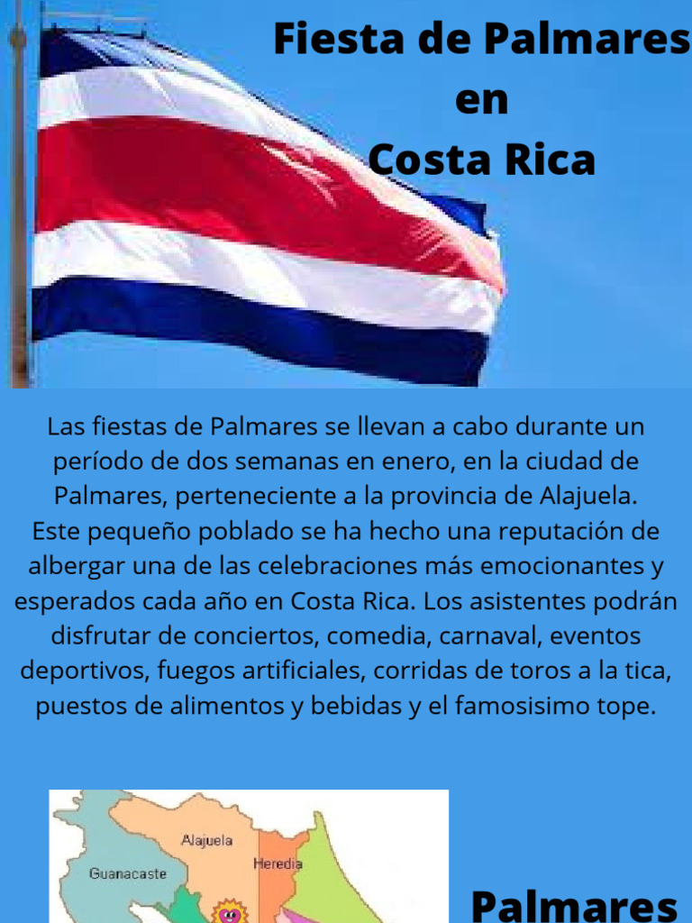 Fiestas de Palmares: Celebración Costarricense | PDF