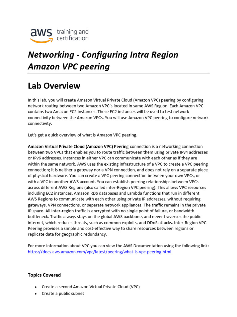 Amazon-VPC Basics-DeepDive-2 | PDF
