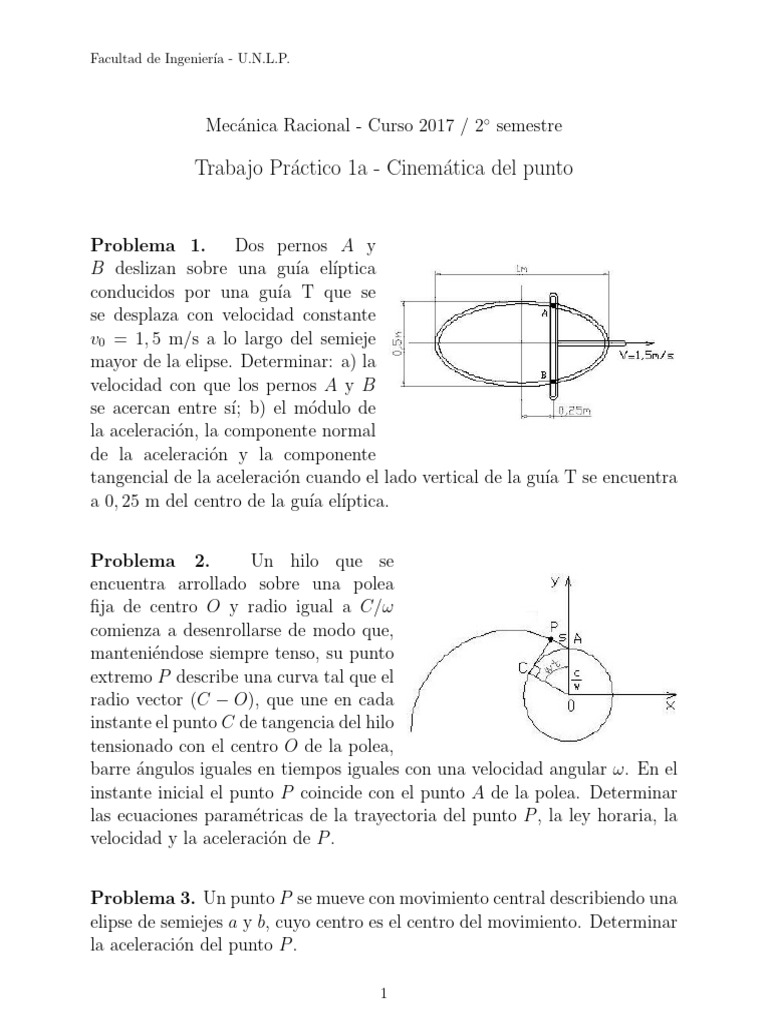 Tp1a Cinem Tica Del Punto | PDF | Tecnología