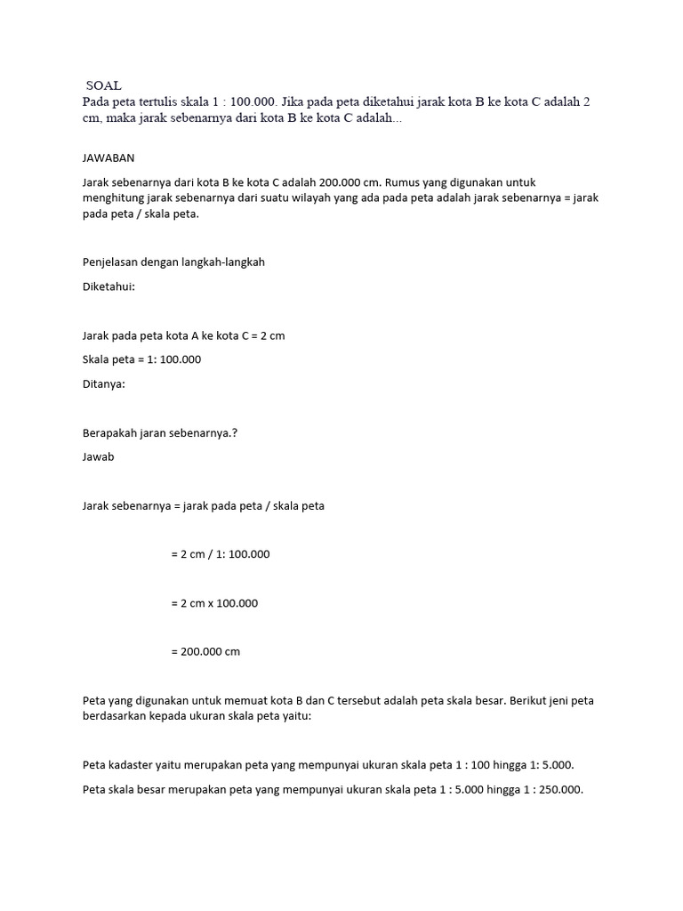 Materi Skala Peta | PDF