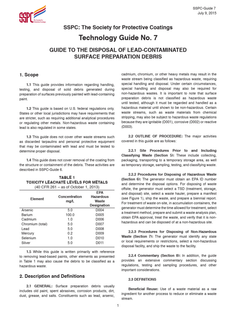 SSPC-Guide - 7 2015-07 (En) | PDF